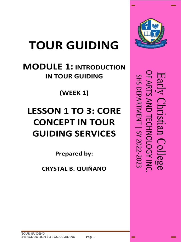 MODULE #1 iNTRODUCTION TO TOURISM | Download Free PDF | Reputation MODULE #1 iNTRODUCTION TO TOURISM | Download Free PDF | Reputation