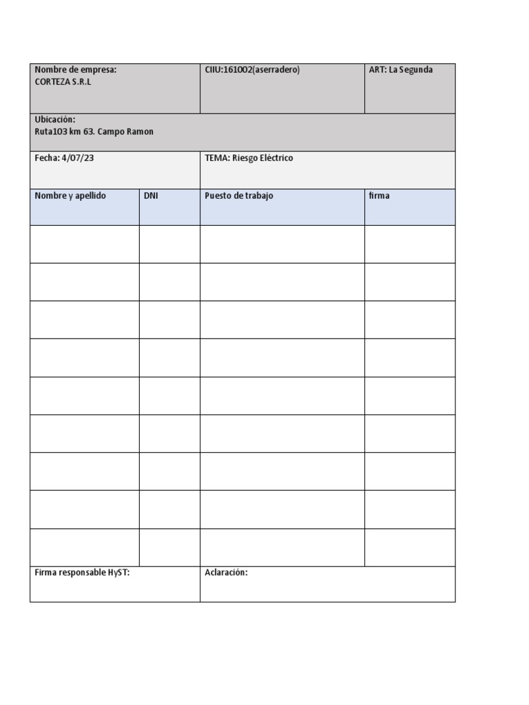Registro de Capacitación | PDF Registro de Capacitación | PDF