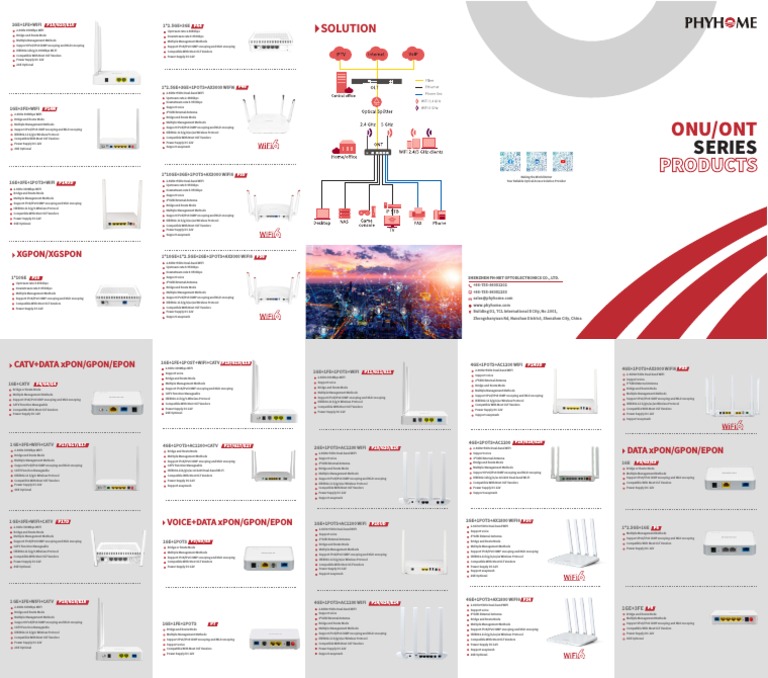 PHYHOME-ONT Product Series | PDF | Information And Communications ...