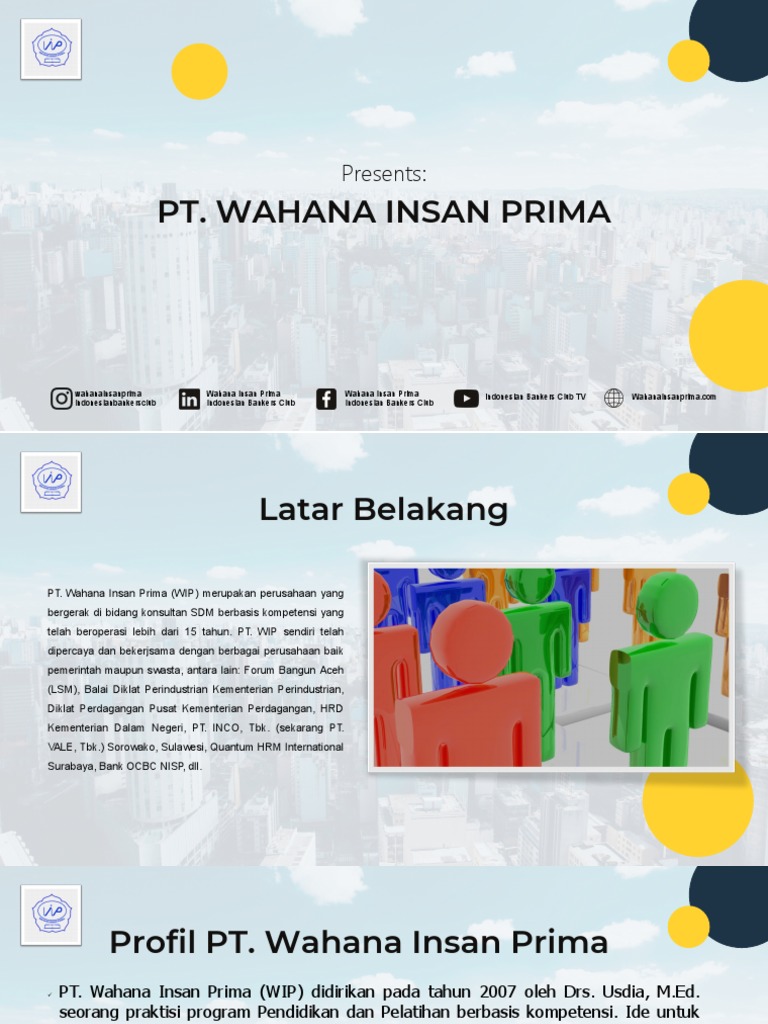 Konsultan SDM & Sertifikasi PT WIP | PDF