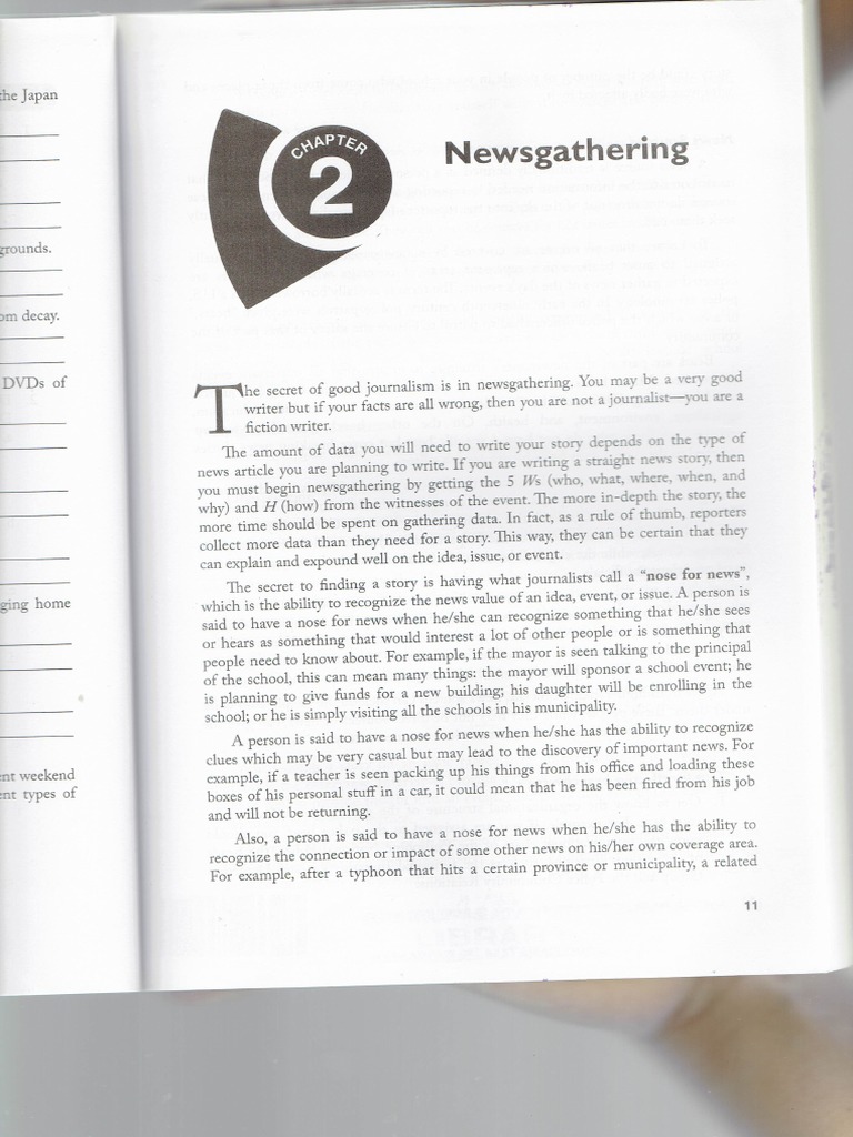 Chapter 2 News Gathering | PDF