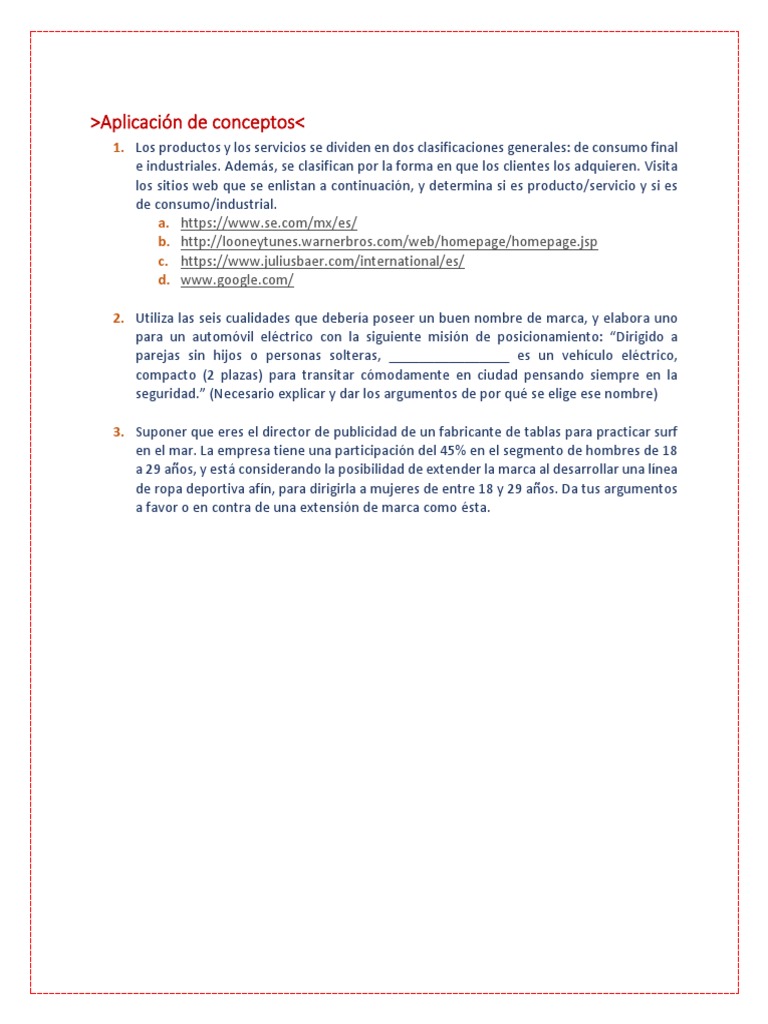 Trabajo Final Unidad 1 - Aplicación de Conceptos | PDF