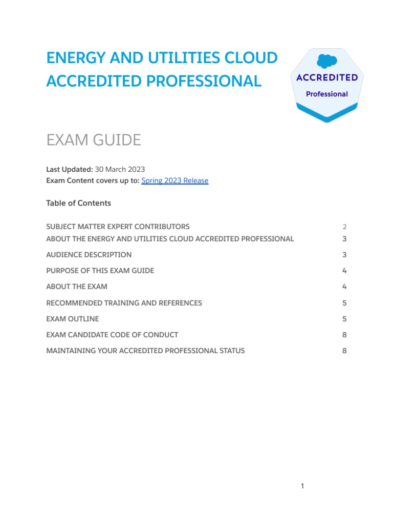 Energy and Utilities Cloud Exam Guide | PDF | Cloud Computing ...