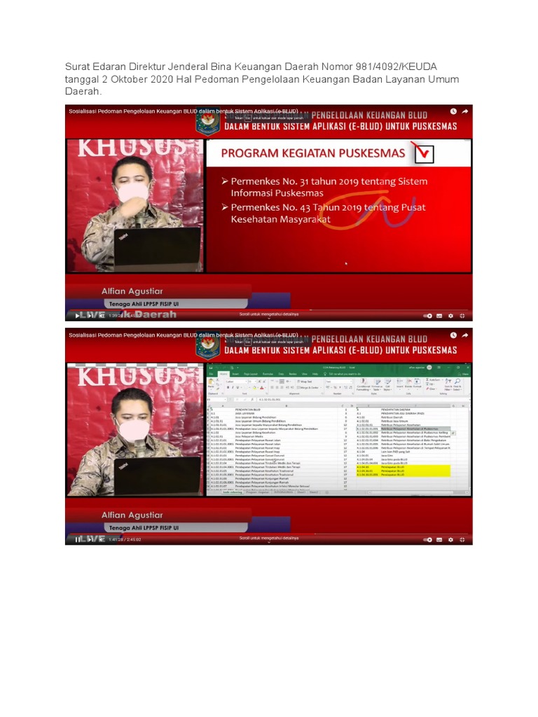 Surat Edaran Direktur Jenderal Bina Keuangan Daerah Nomor 981 | PDF