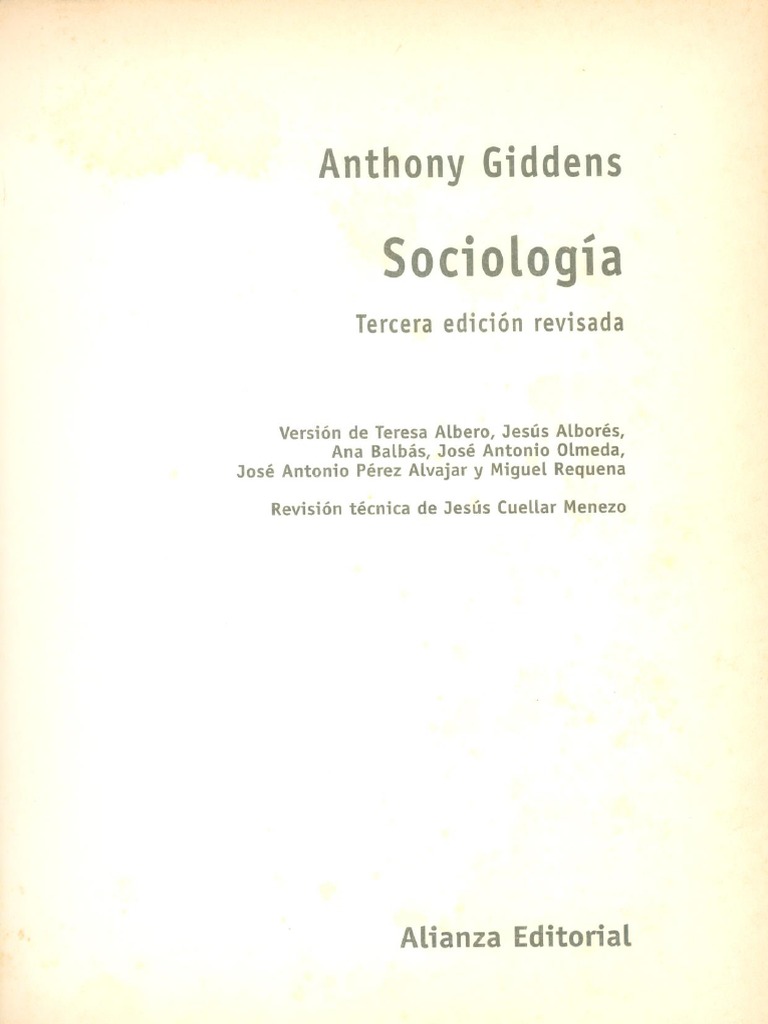 Texto Giddens - Organizaciones Modernas | PDF