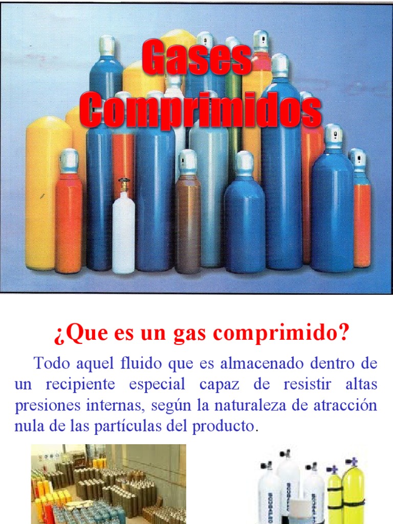 Gases Comprimidos-Julio | PDF | Gases | Oxígeno