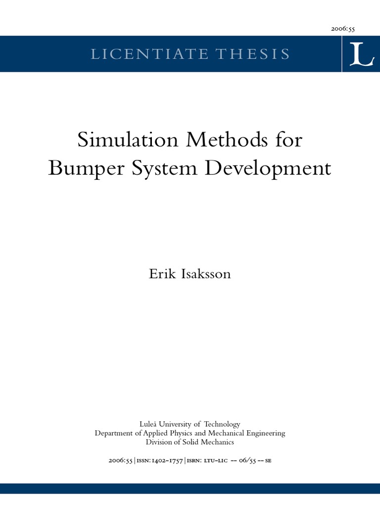 Simulation Methods For Bumper System Development Pdf-Modify | PDF ...