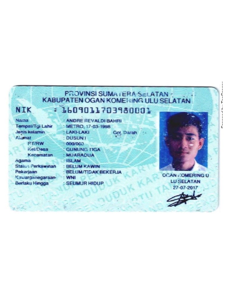 KTP Andre Asli | PDF