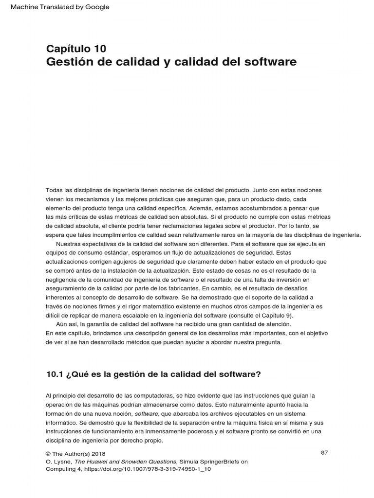 ControldeLectura2021 A - Software - Quality - and - Quality - Management | PDF | Software ...