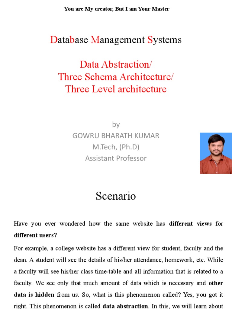 13 Data Abstraction Pdf Databases Database Schema 