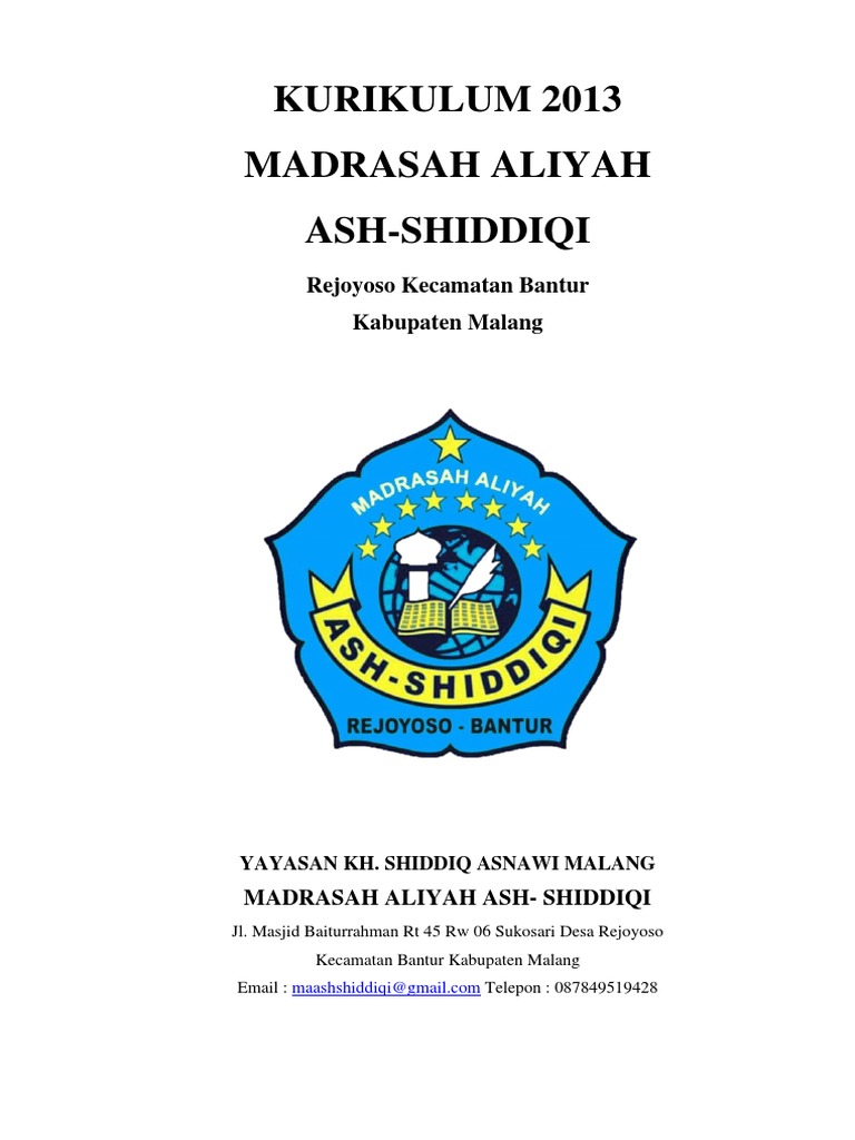 Dokumen 1 Ma Ash Shiddiqi Fix | PDF