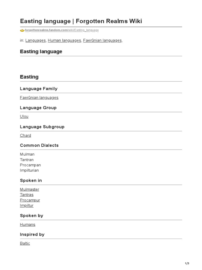forgottenrealms.fandom.com-Easting language Forgotten Realms Wiki | PDF ...