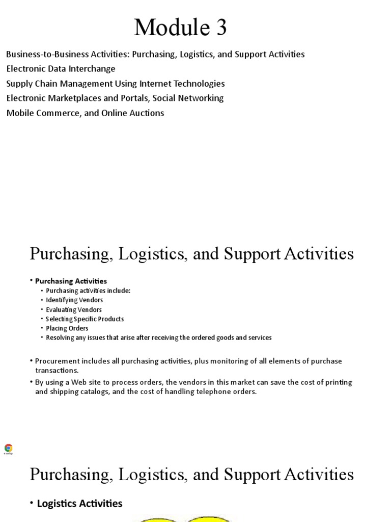 Module 3 ECom | PDF | Electronic Data Interchange | E Commerce