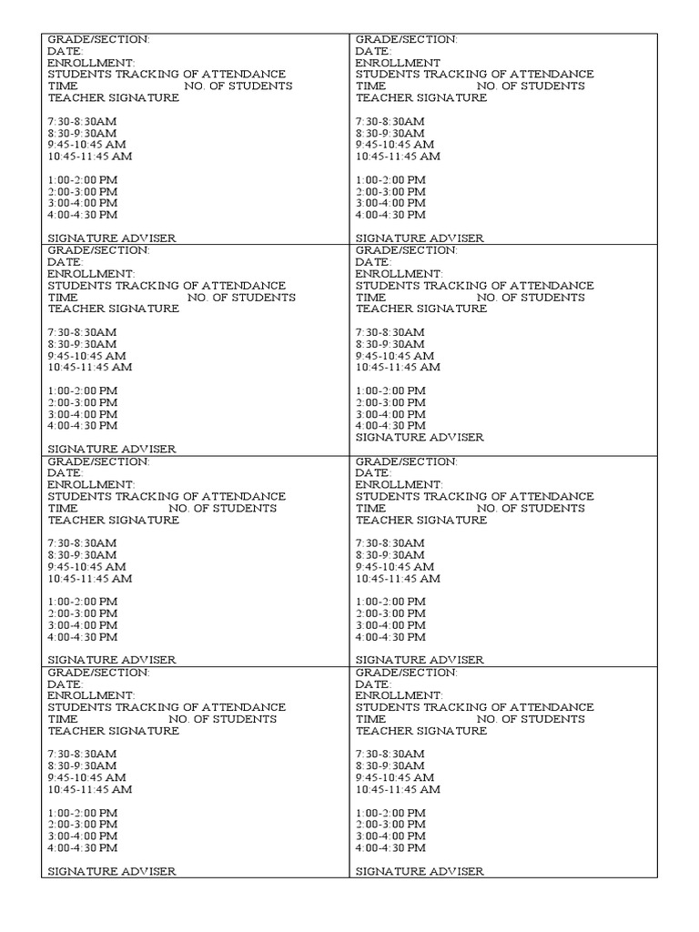 Student Tracking Attendance | PDF | Government