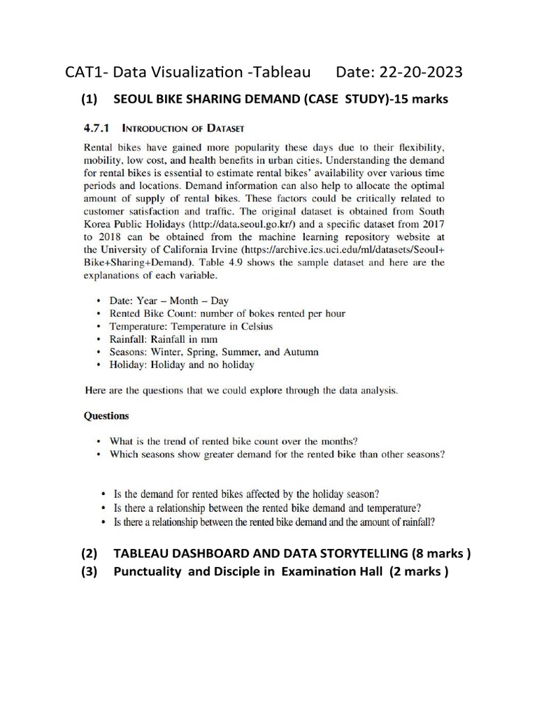 Seoul Bike Sharing Demand | PDF
