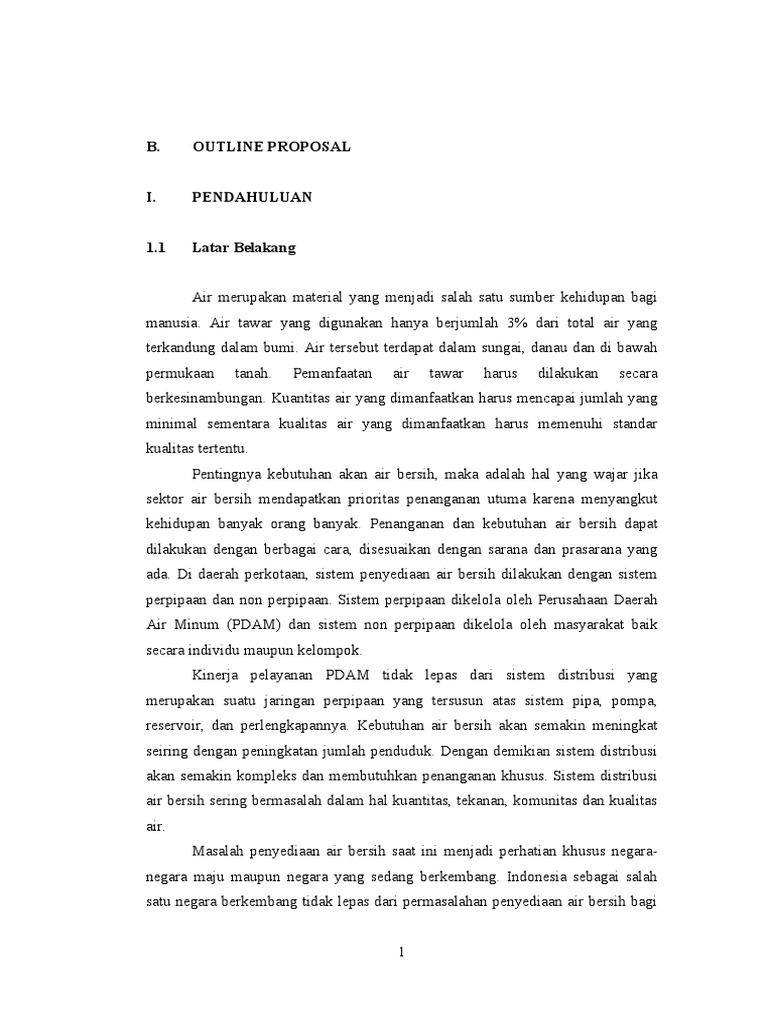 Outline Proposal | PDF | Sains & Matematika