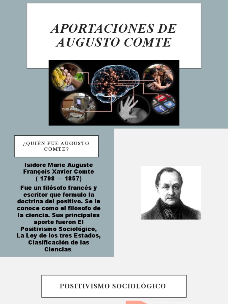 Aportaciones de Augusto Comte | PDF