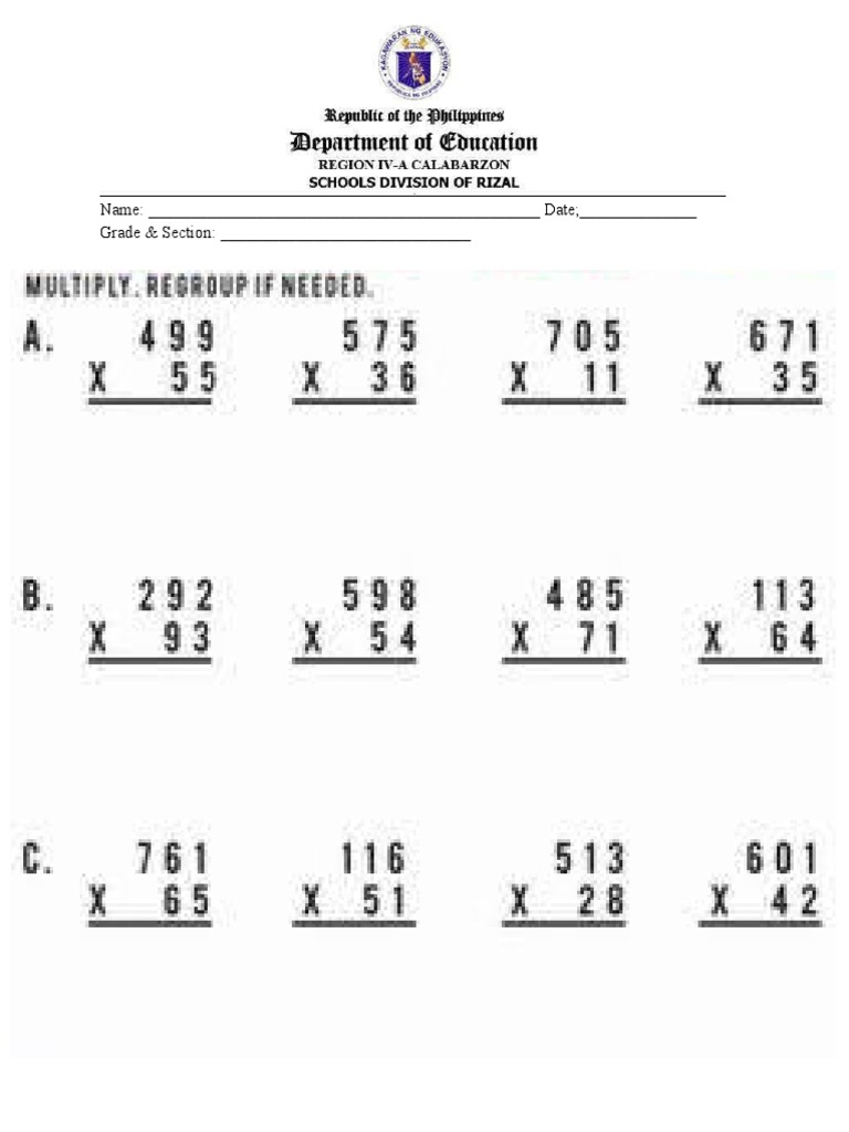 Name: - Date - Grade & Section | PDF