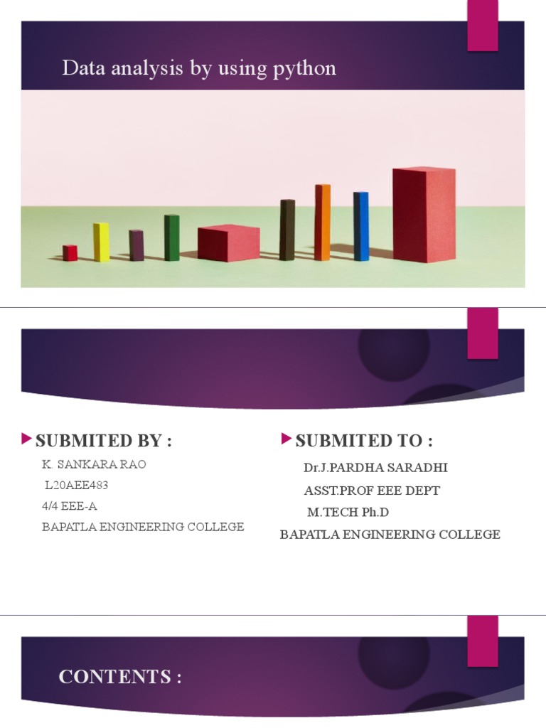 Data Analysis by Using Python | PDF | Data Analysis | Data