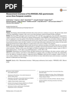 ACQOL | PDF | Caregiver | Quality Of Life