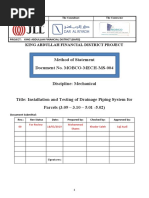 Method Statement For Installation of PVC uPVC Drainage Piping Under or ...