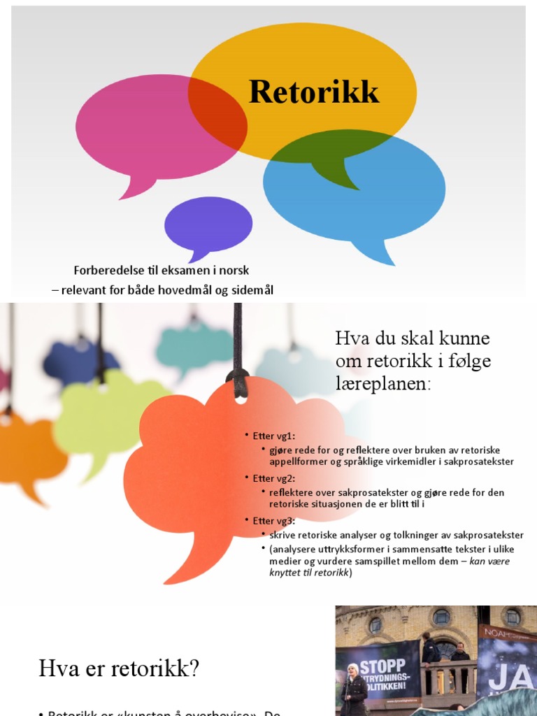Eksamenstrening Retorikk | PDF