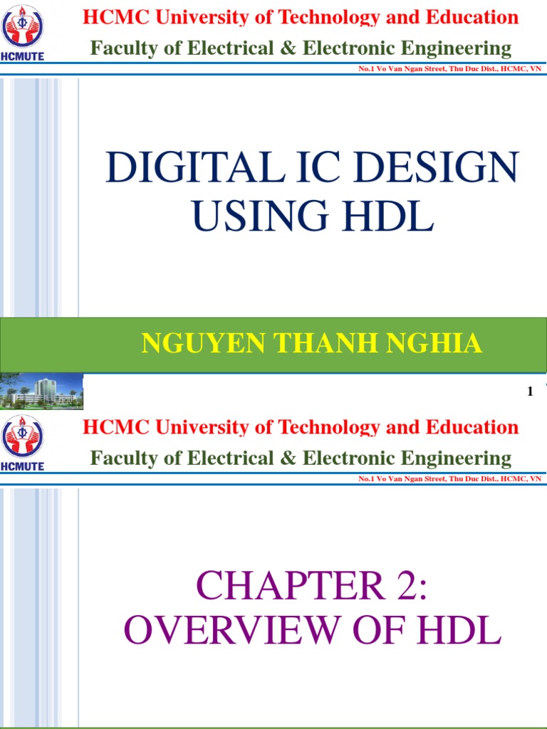 Chapter 2 - Overview of HDL | PDF | Hardware Description Language | Vhdl