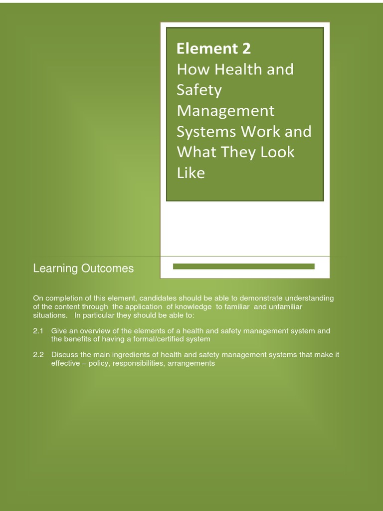 Gc1 Element 2 29dec 2019 New Syllabus Draft V5 Pdf Occupational