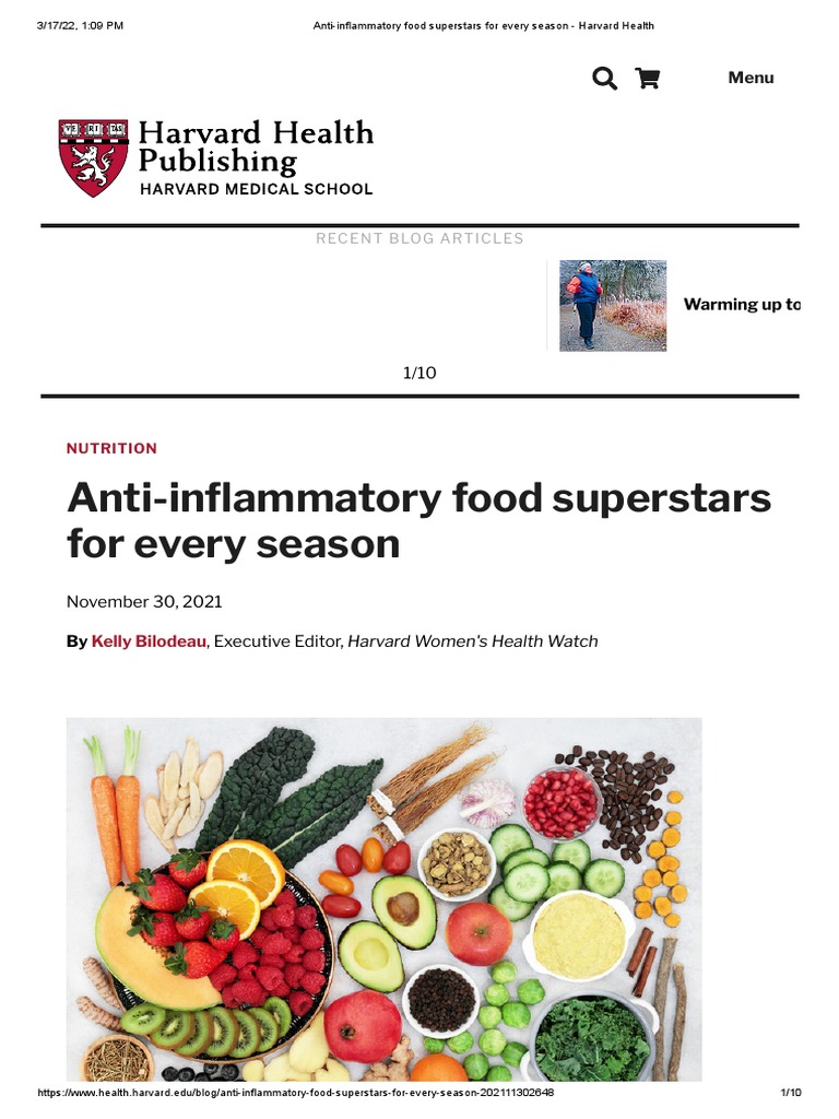Anti-Inflammatory Food Superstars For Every Season - Harvard Health ...