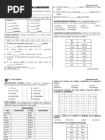 Ejercicios de Verbos para 4° Primaria | PDF