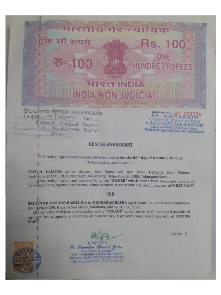 Rental Aggrement | PDF