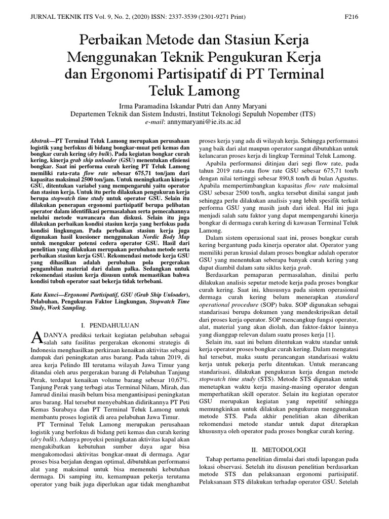 02 - 2020 - Perbaikan Metode Dan Stasiun Kerja | PDF | Komputer ...