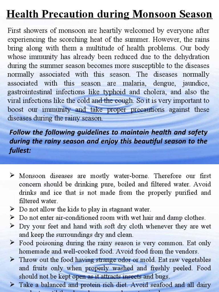 Safety Tips During Monsoon | PDF | Car | Monsoon