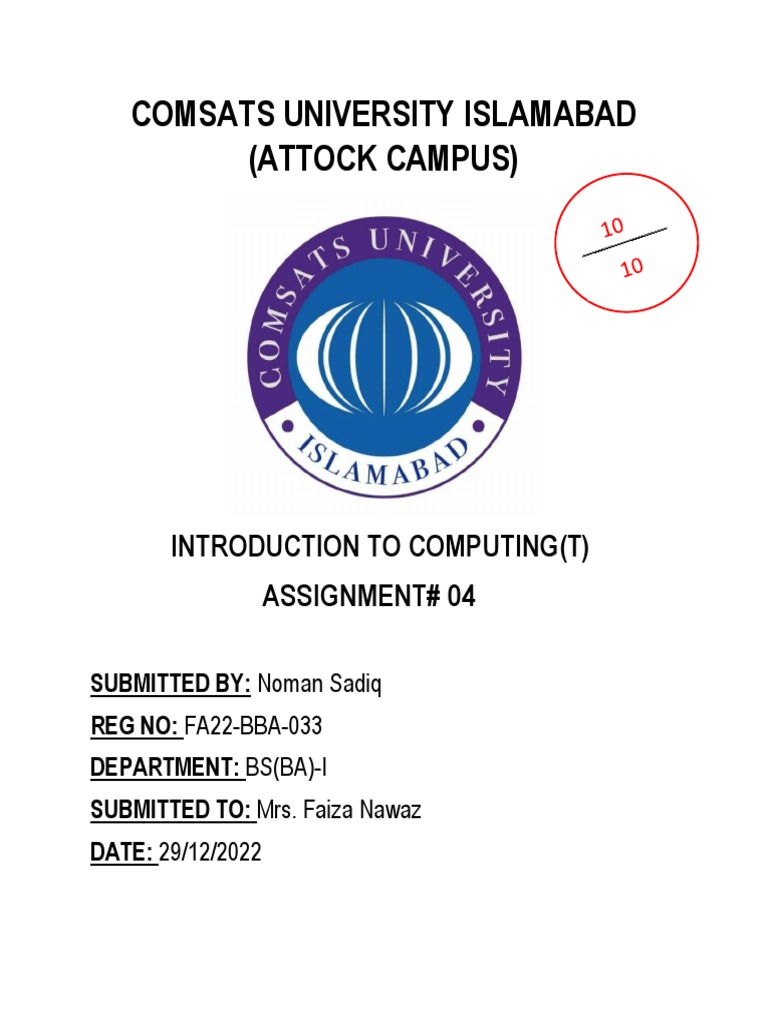 ICT Assignment 4 | PDF | Software | Microsoft