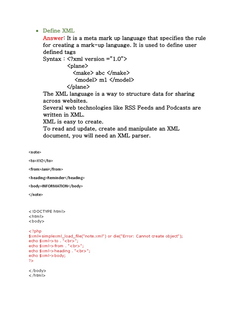 Xml Update Pdf Xml Xml Schema