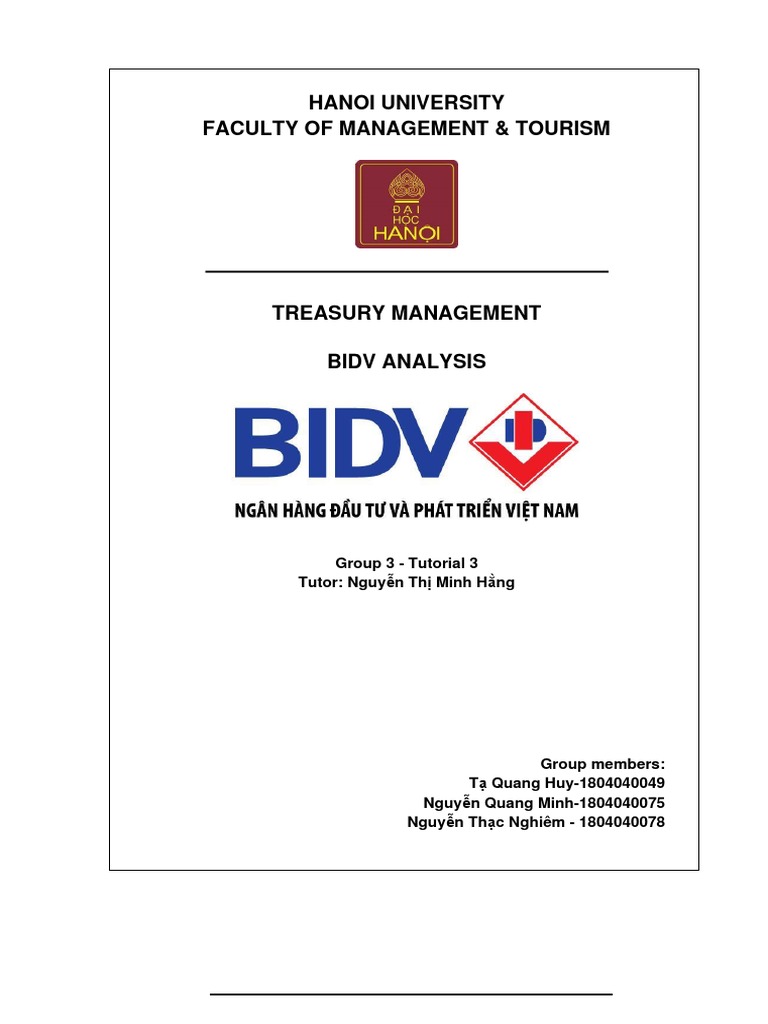 TRM G3 Tut3 Bidv | PDF | Futures Contract | Swap (Finance)