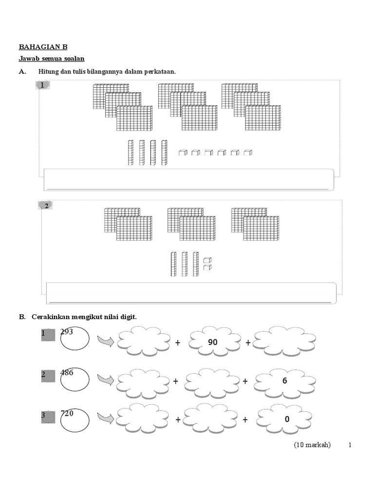 BAHAGIAN B Math PPT 2023 THN 2 PDF