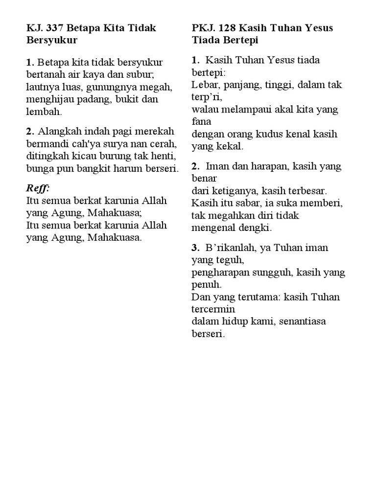 Lagu Kidung Jemaat | PDF Lagu Kidung Jemaat | PDF