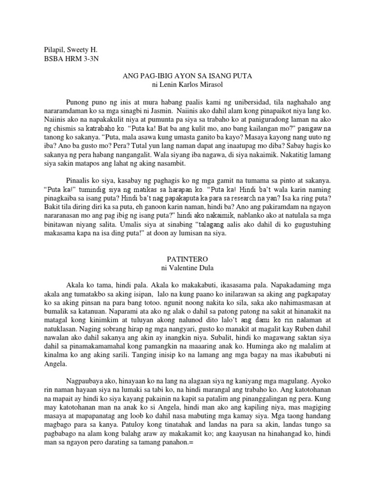 Pilapil, Sweety (Ikaapat Na Gawain) | PDF