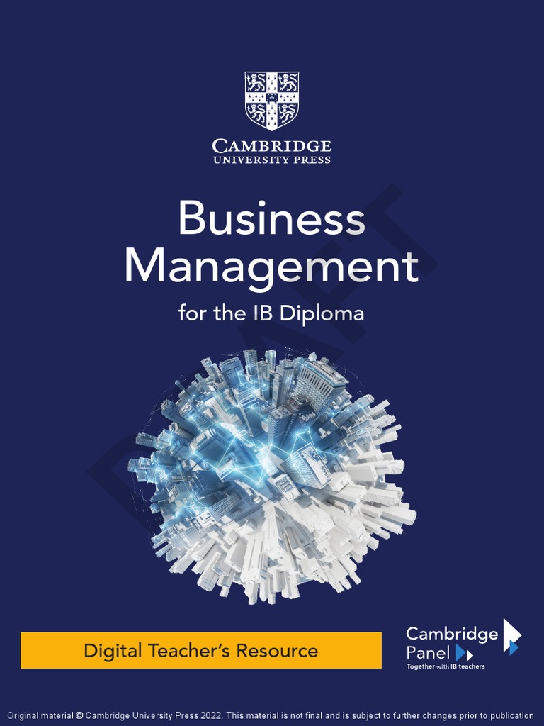 CUP IB Bus Man Teacher Resource Starter Pack | PDF | Learning ...