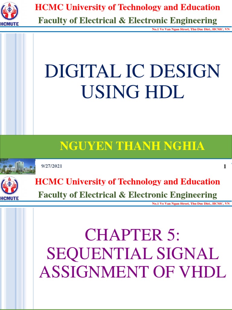 Chapter 5 - Sequential Signal Assigements of VHDL | PDF | Vhdl | Control Flow