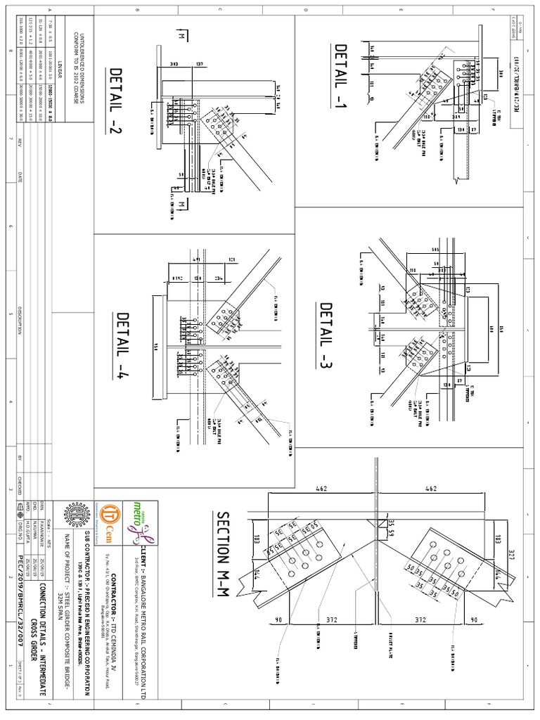BMRCL 32m 007 Sheet 2 of 3 | PDF | Structural Engineering
