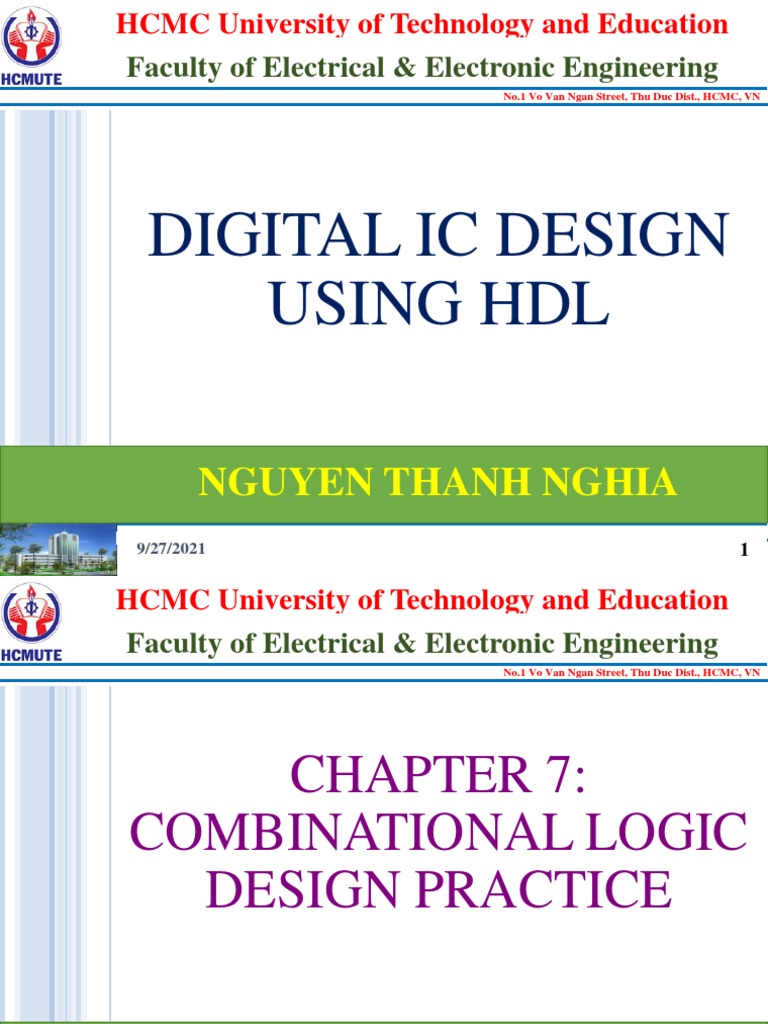 Chapter 7 Combinational Design Pdf Hardware Description Language Vhdl