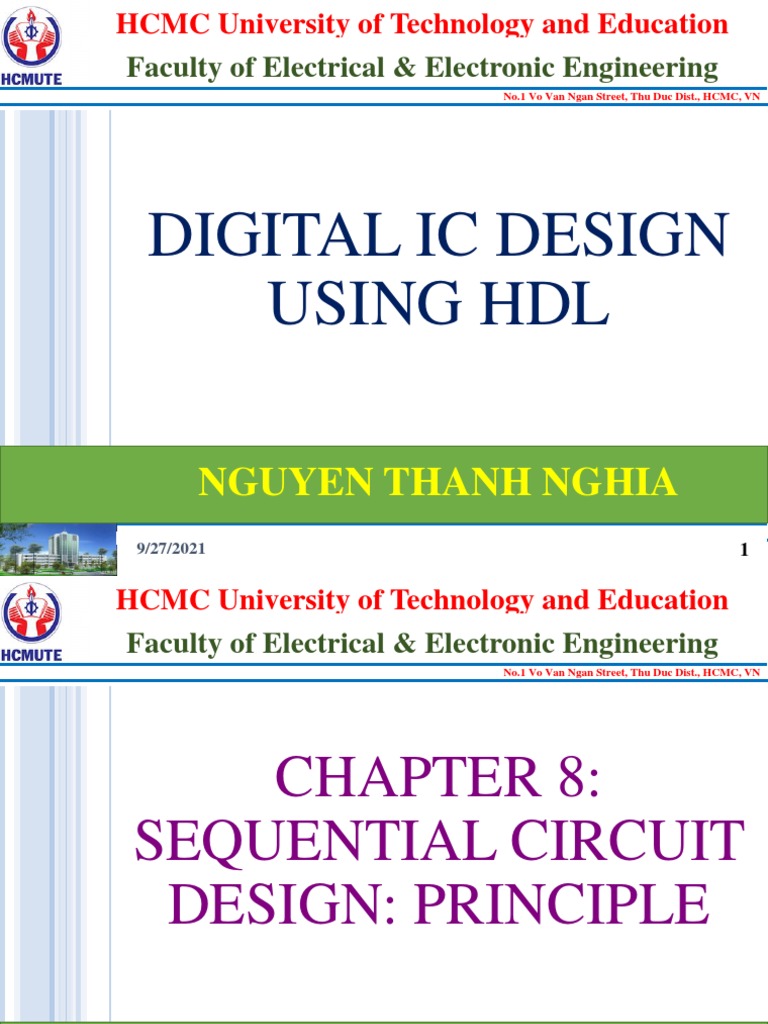 Chapter 8 Sequential Circuit Design Pdf Vhdl Computer Engineering