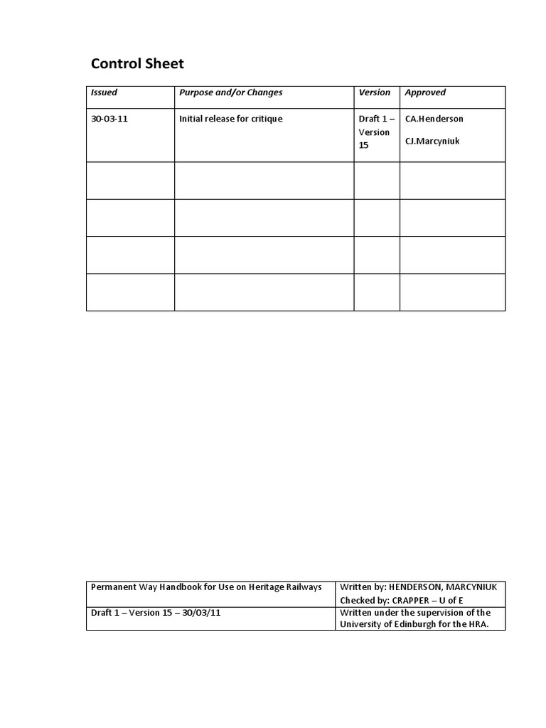 Permanent Way Handbook | PDF | Occupational Safety And Health | Rail ...