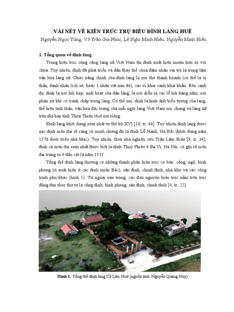 Vai Net Ve Kien Truc Tru Bieu Dinh Lang | PDF