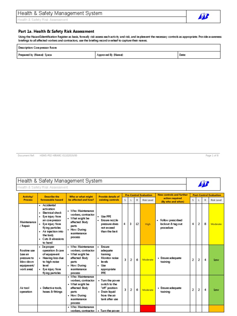 HIRARC Electrical | Download Free PDF | Risk | Occupational Safety And Health