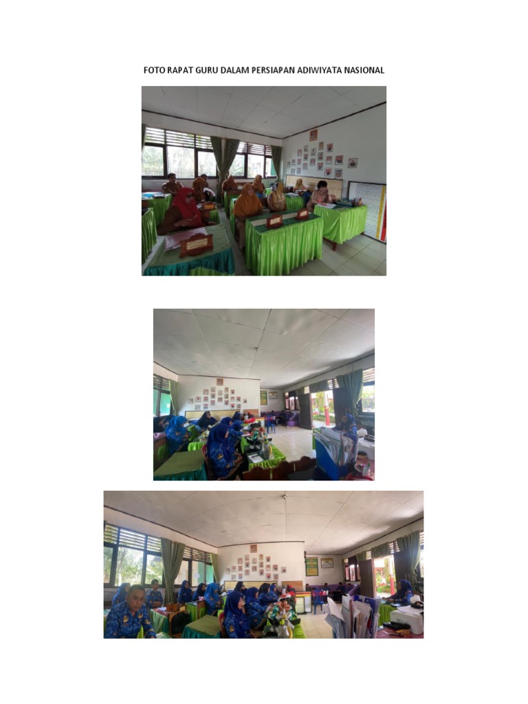Foto Rapat Guru Adiwiyata Nasional | PDF