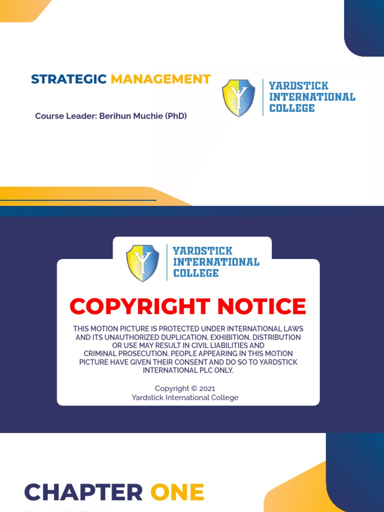 Strategic Management Chapter 01 Part 2 | Download Free PDF | Competitive Advantage | Strategic ...