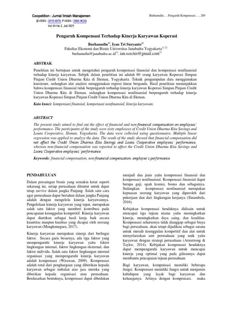 225-Article Text-1453-1-10-20210623 | PDF | Karier & Perkembangan